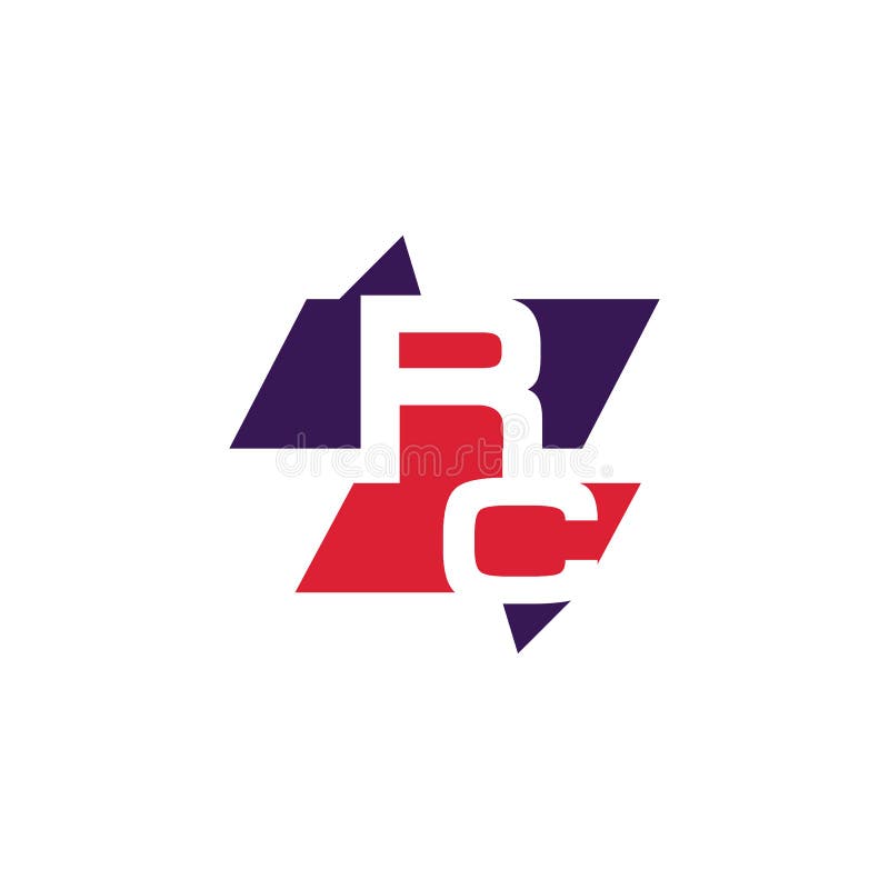 RC Letter Logo Vector Design Template. Stock Illustration ...
