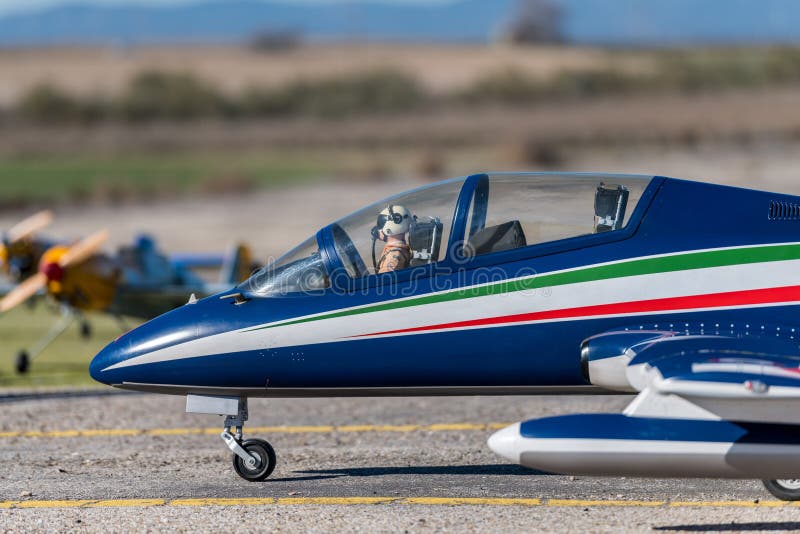 RC Model Airplane Aermacchi MB 339 Editorial Photography - Image of ...