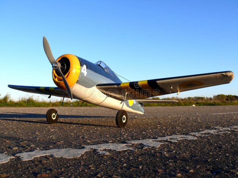 RC model Grumman Hellcat stock photo. Image of control - 3883050