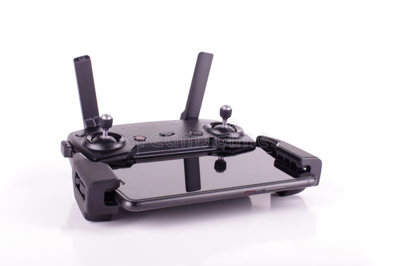 RC Remote Controller for Drones Isolated on the White Background Stock ...