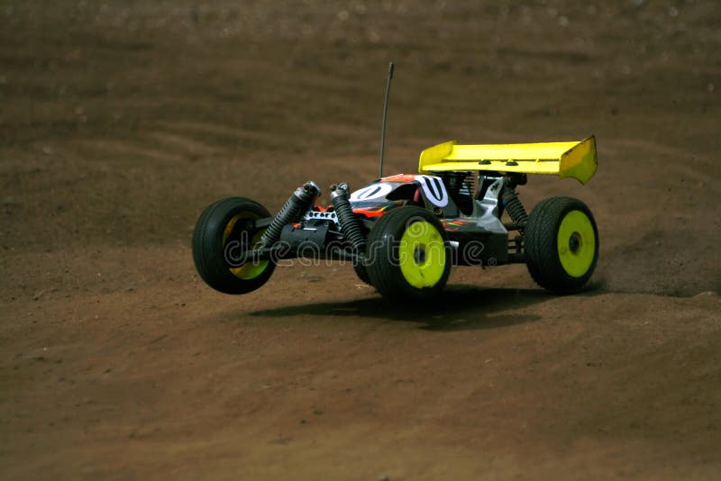 Rc toy car rally stock image. Image of power, dust, competition - 3996487