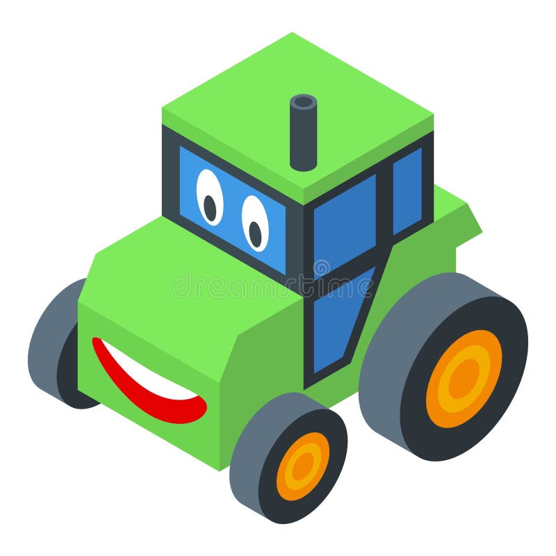 Rc Tractor Icon Isometric Vector. Radio Toy Stock Illustration ...