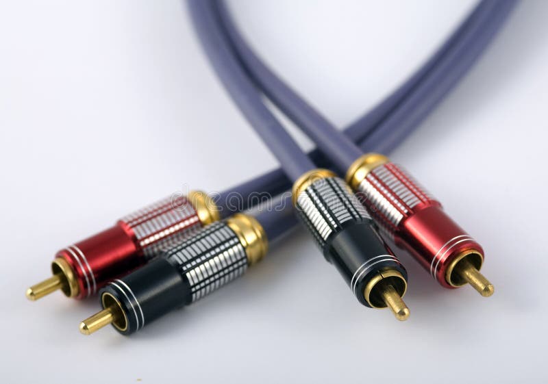 RCA Cable stock image. Image of fidelity, connectors, contact - 3284325