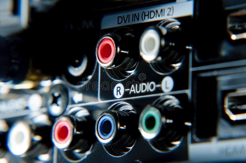 RCA Connection stock image. Image of electrical, connector - 16073577