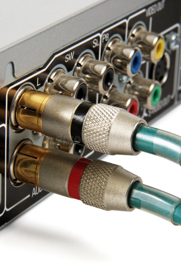 RCA connectors stock photo. Image of electronic, digital - 10284778