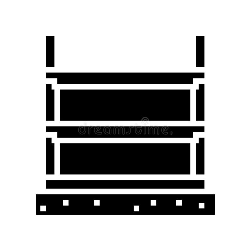 Rcc Beam Building Structure Glyph Icon Vector Illustration Stock ...