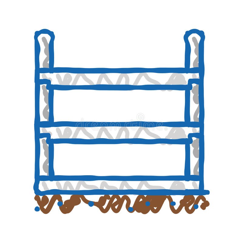 Rcc Beam Building Structure Icon Doodle Illustration Stock Vector ...