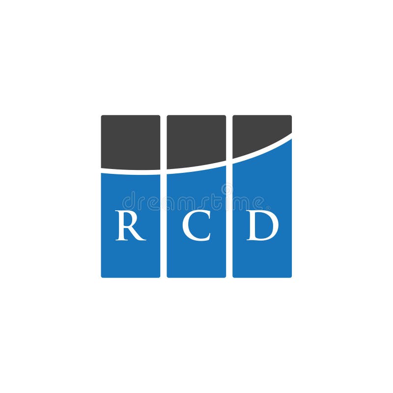RCD Letter Logo Design on WHITE Background. RCD Creative Initials ...