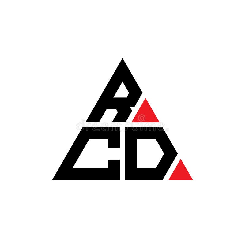 RCD Triangle Letter Logo Design with Triangle Shape. RCD Triangle Logo ...