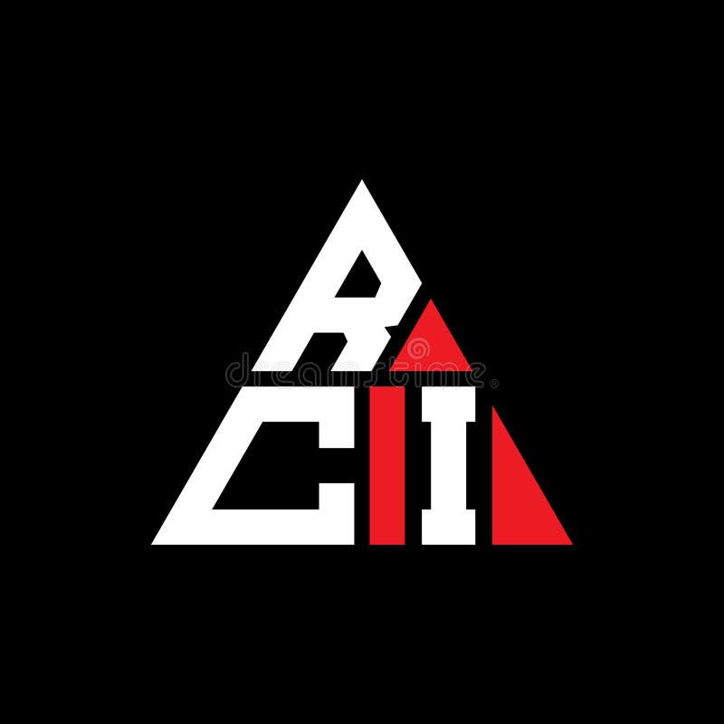 RCI Triangle Letter Logo Design with Triangle Shape. RCI Triangle Logo ...