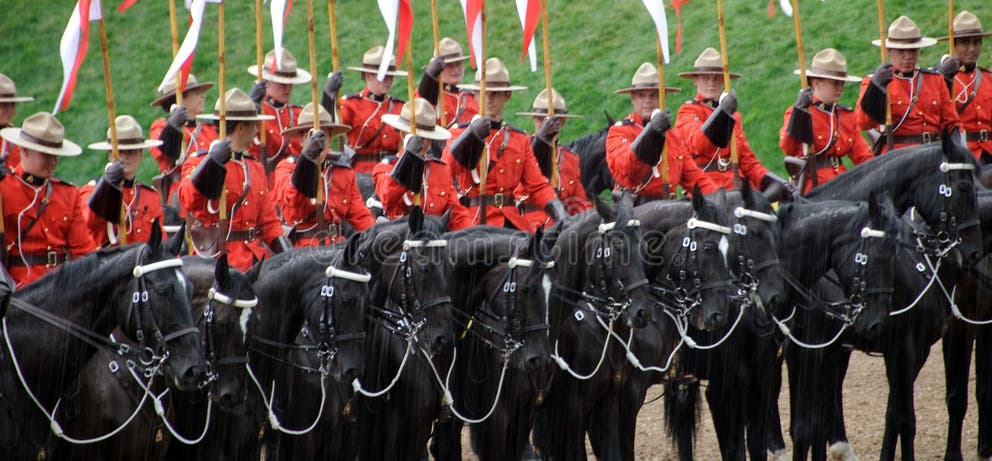 Rcmp editorial stock image. Image of honor, horses, canada - 15825259