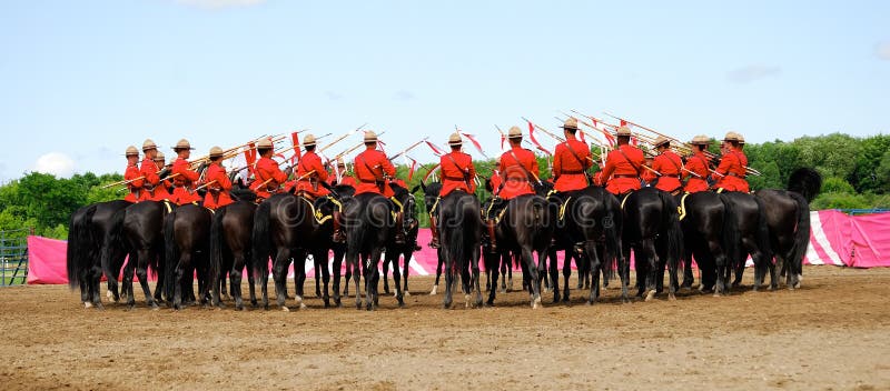 Canada Day RCMP Riding Horses in Ottawa Editorial Image - Image of ...