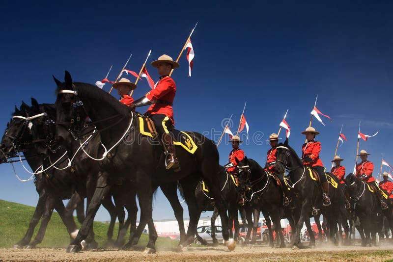 RCMP Parade scene editorial photography. Image of brown - 5742052