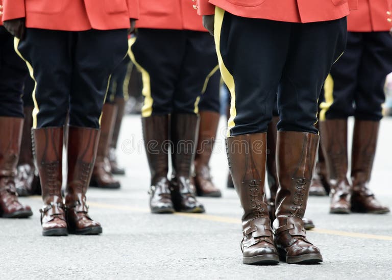 RCMP Parade scene editorial photography. Image of brown - 5742052