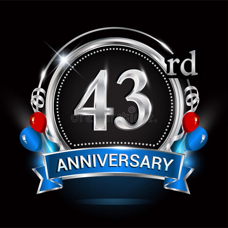 43rd Anniversary Stock Illustrations – 262 43rd Anniversary Stock ...
