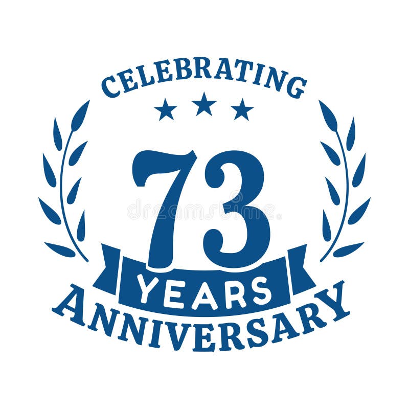 73 Years Anniversary Celebration Logotype. 73rd Anniversary Logo ...