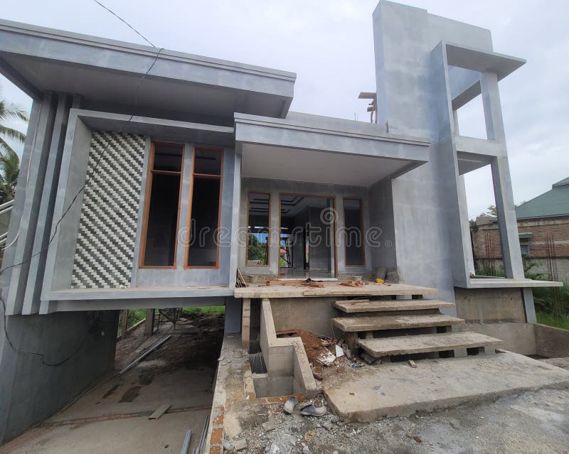 3rd Floor Basement House Design from Model Street Stock Photo - Image ...