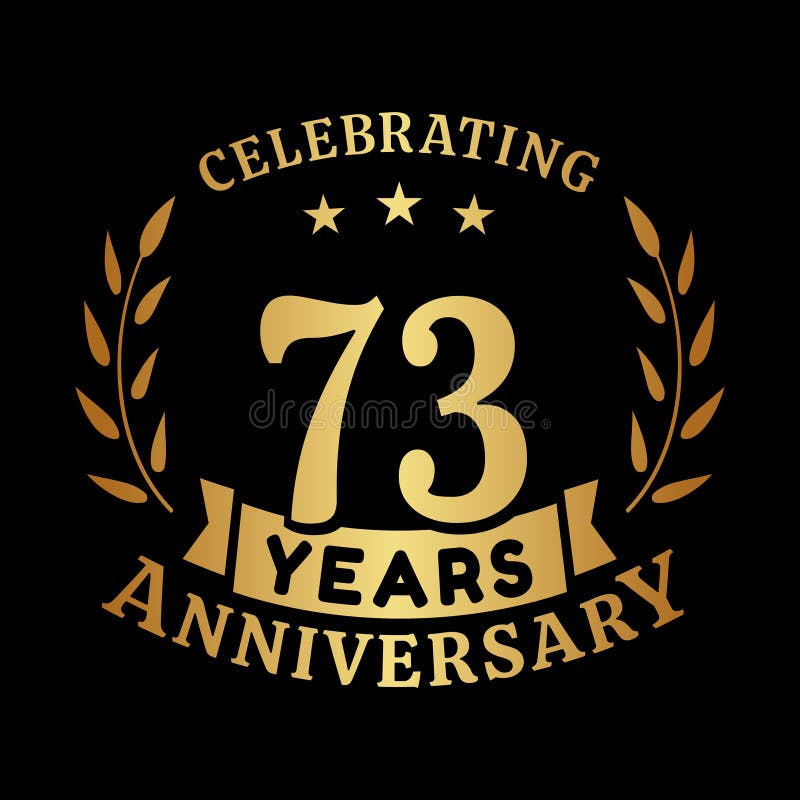 73 Years Anniversary Celebration Logotype. 73rd Anniversary Logo ...