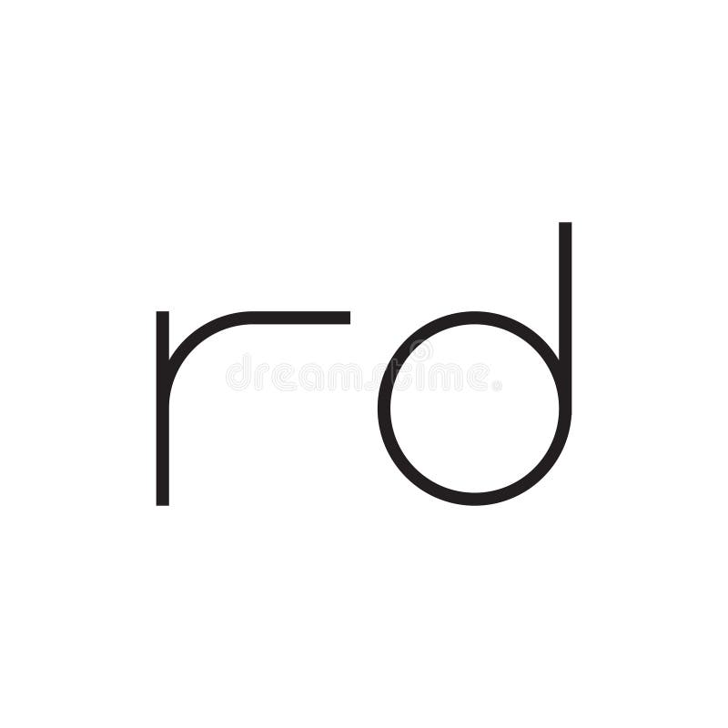Rd Initial Letter Vector Logo Icon Stock Vector - Illustration of ...