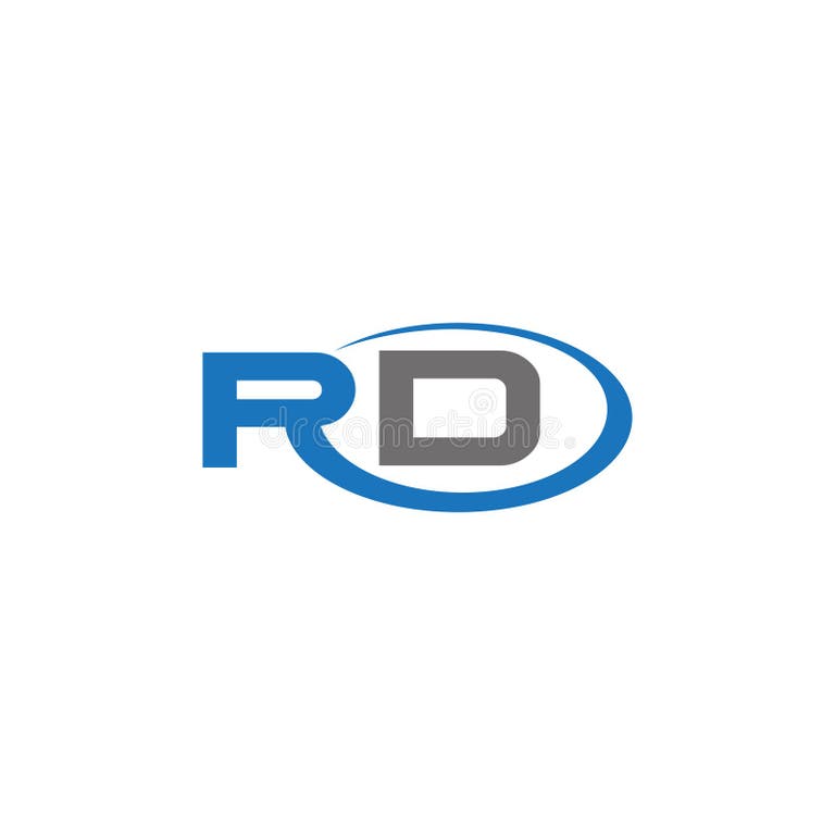 RD Letter Monogram Initial Logo Design Template Vector Illustration. RD ...