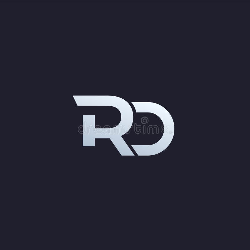 RD Letters Logo Design, Vector Monogram Stock Vector - Illustration of ...
