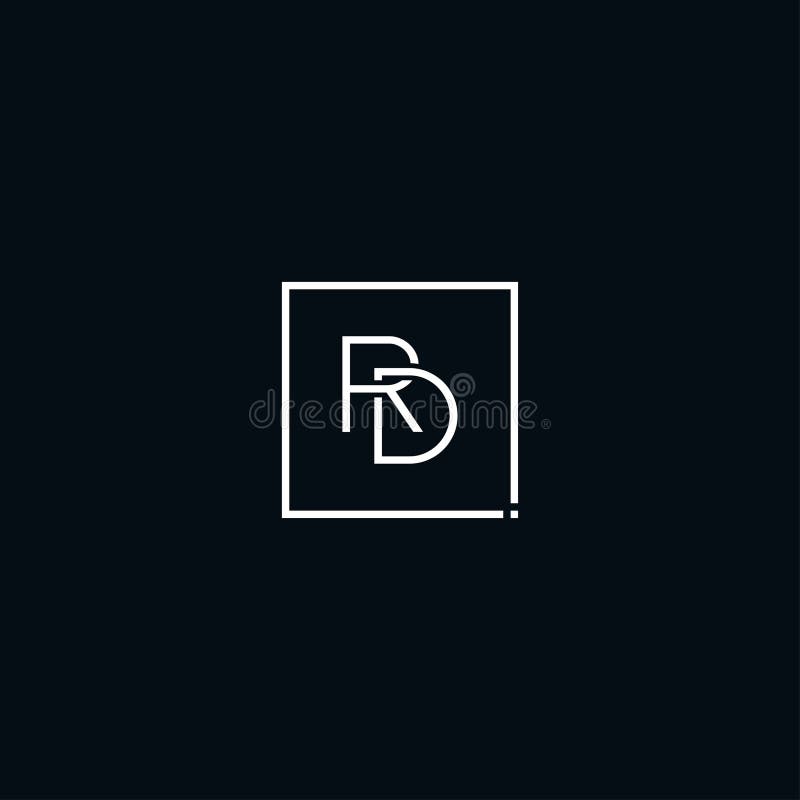 RD Minimal Vector Logo - Simple Business Logo for Monogram R and D ...