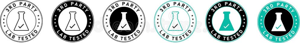 3rd Party Lab Tested Vector Symbol Stock Illustrations – 17 3rd Party ...