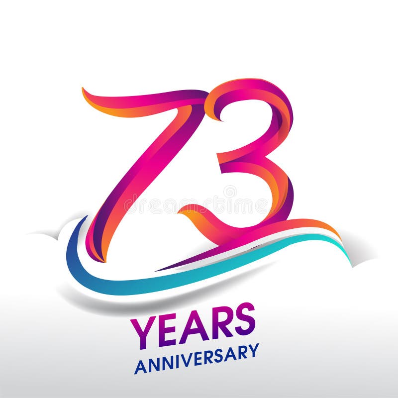 73rd Years Anniversary Celebration Logo, Birthday Vector Design Stock ...