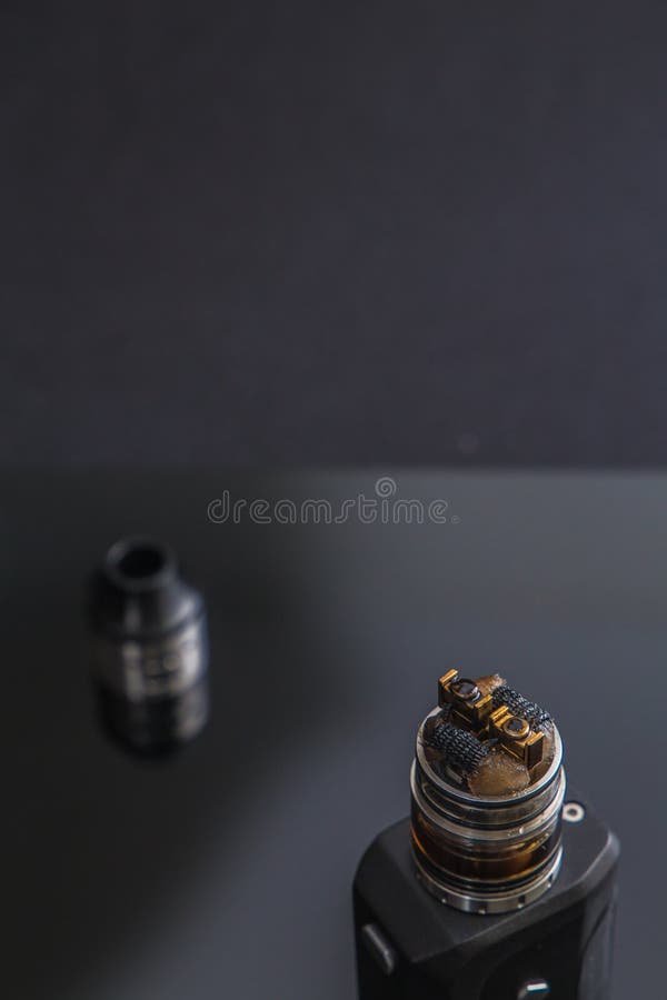 RDA Tank Atomizer with Head Disassembled Stock Image - Image of ...