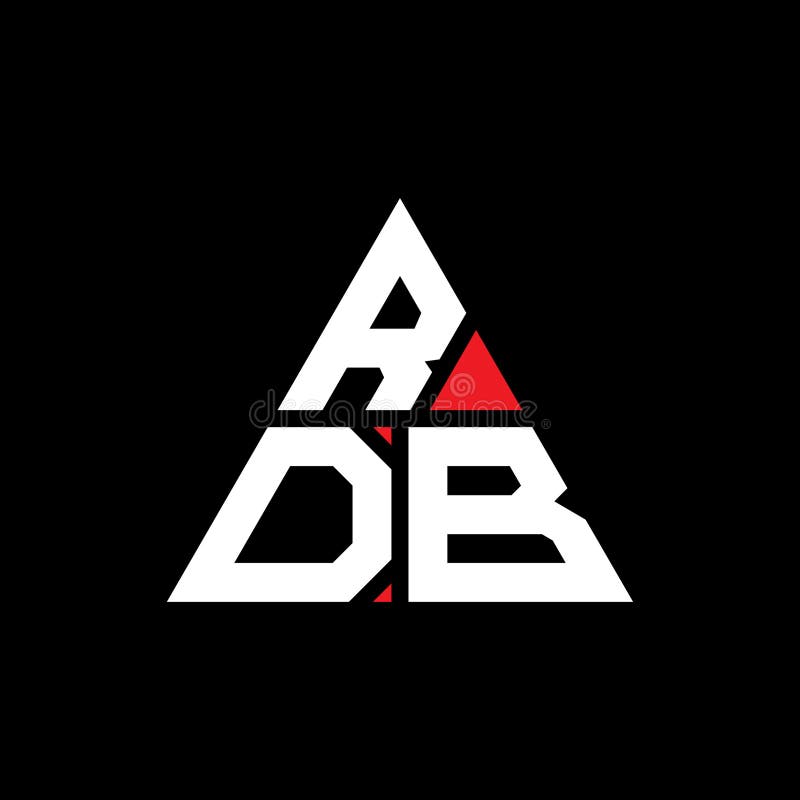 RDB Triangle Letter Logo Design with Triangle Shape. RDB Triangle Logo ...