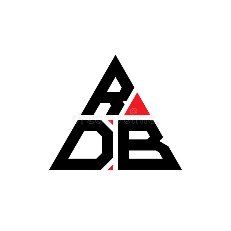RDB Triangle Letter Logo Design with Triangle Shape. RDB Triangle Logo ...