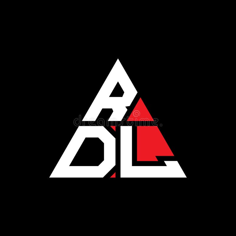 RDL Triangle Letter Logo Design with Triangle Shape. RDL Triangle Logo ...