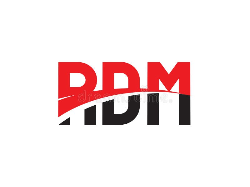 RDM Letter Initial Logo Design Vector Illustration Stock Vector ...
