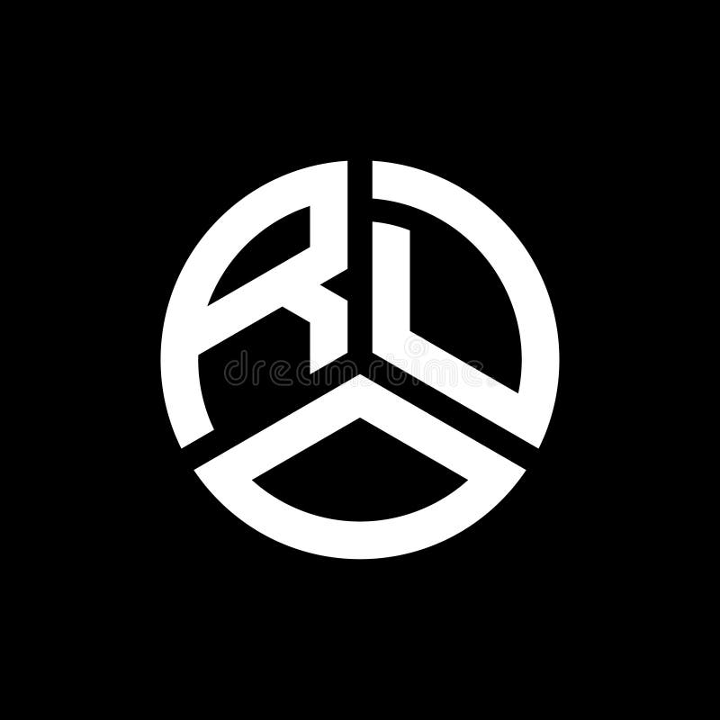 RDO Letter Logo Design on Black Background. RDO Creative Initials ...