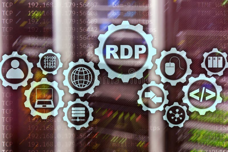 Remote Desktop Access, Telecommuting, Tech Support Stock Image - Image ...