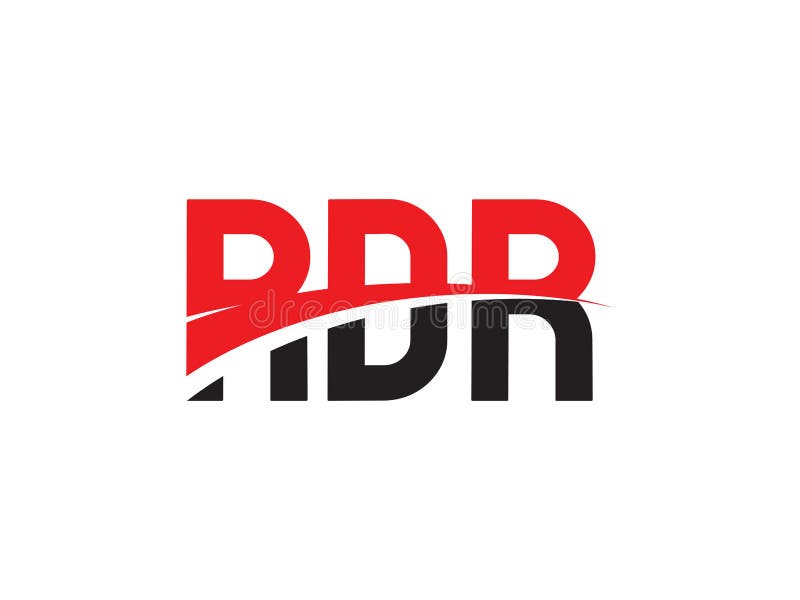 RDR Letter Initial Logo Design Vector Illustration Stock Vector ...