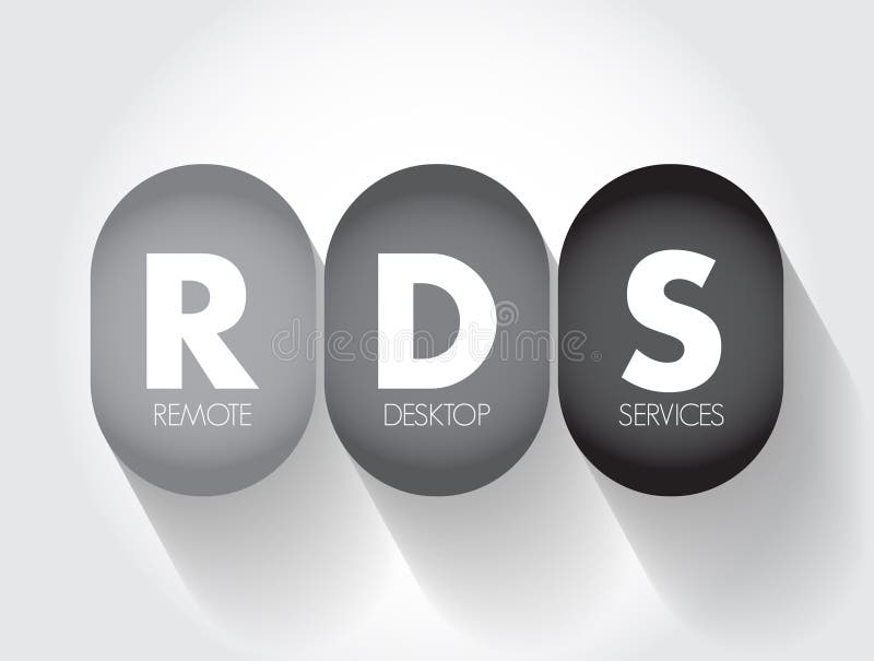 RDS - Remote Desktop Services Acronym, Technology Concept Background ...