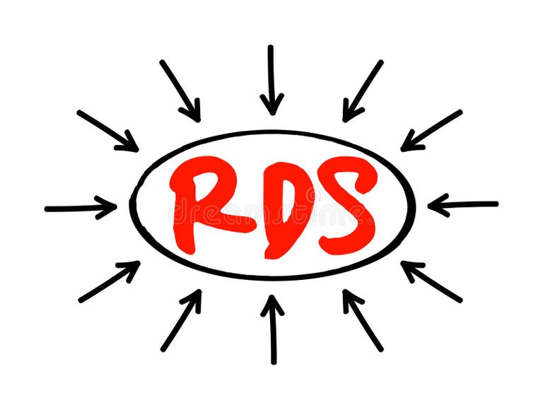 RDS - Remote Desktop Services Acronym Text with Arrows, Technology ...