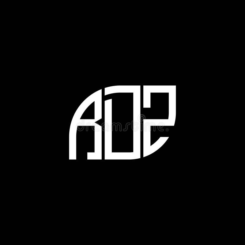 RDZ Letter Logo Design on Black Background. RDZ Creative Initials ...