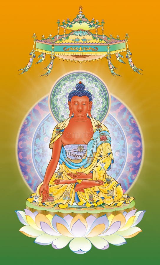 Re Buddha illustrazione di stock. Illustrazione di culto - 9508848