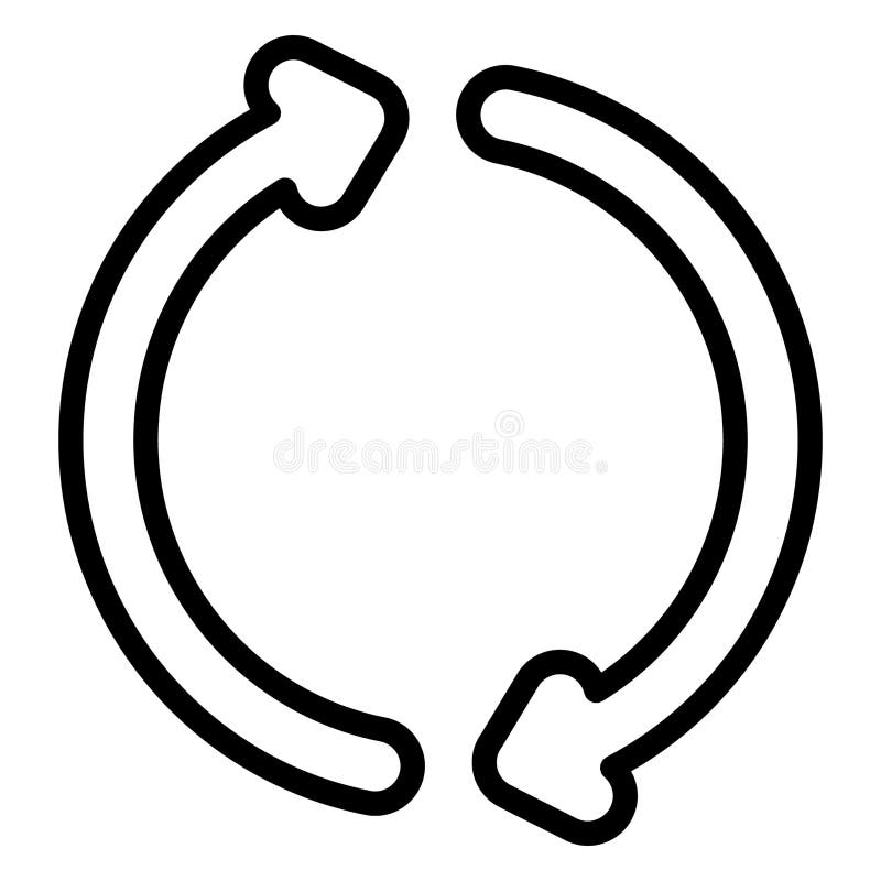 Re-cycle Isolated Vector Icon Which Can Easily Modify or Edit Stock ...