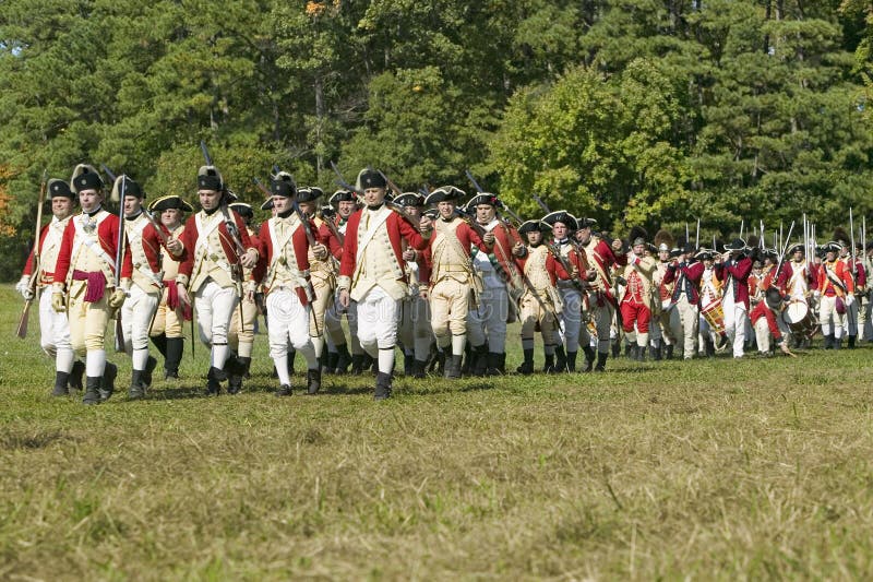 Redcoats Marching editorial photography. Image of history - 72915147