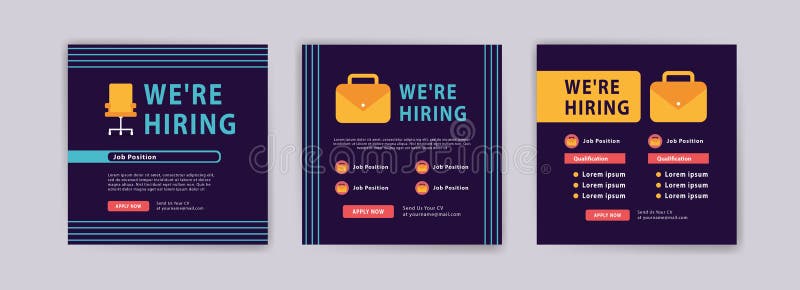 Now Hiring Postcard Template Stock Illustrations – 10 Now Hiring ...