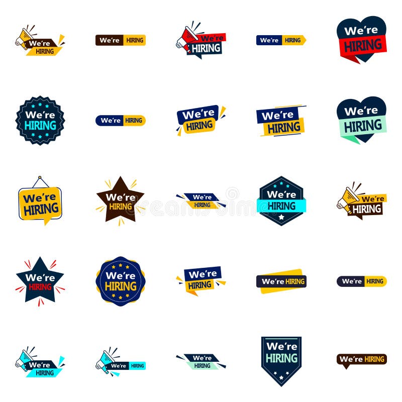 We Re Hiring 25 Professional Vector Designs for Your Job Advertisements ...