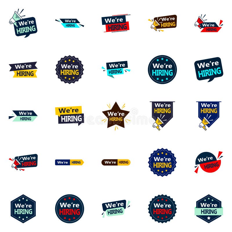 We Re Hiring 25 Professional Vector Designs for Your Job Advertisements ...