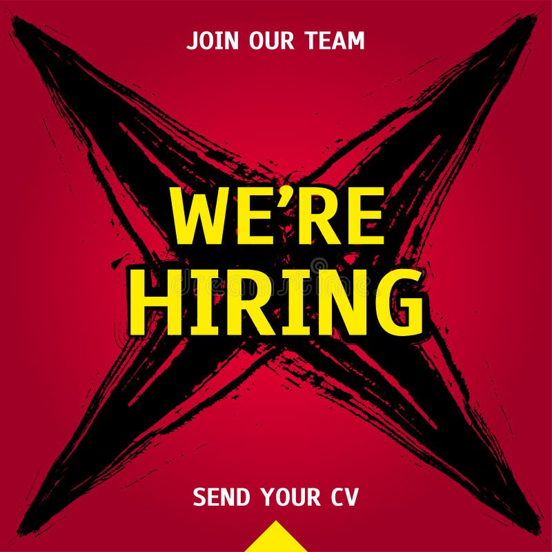 `we`re Hiring` on Red Background. Business Concept for New Ideas ...