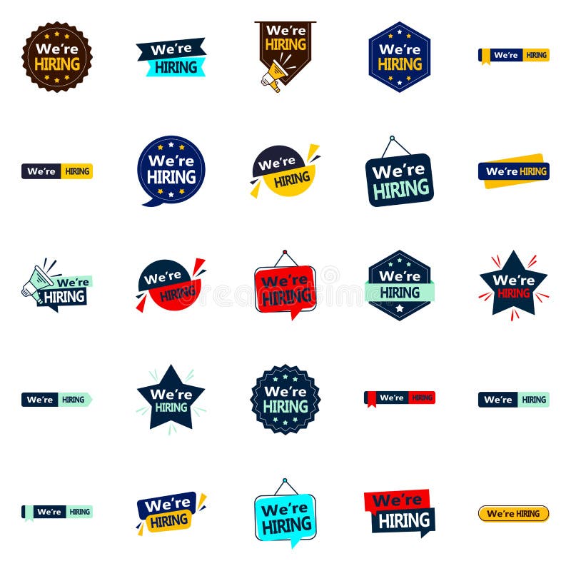 25 we Re Hiring Vector Designs To Make Your Recruitment Materials More ...
