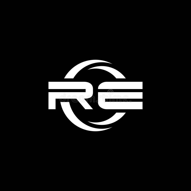 RE Logo Monogram Design Template Stock Vector - Illustration of element ...