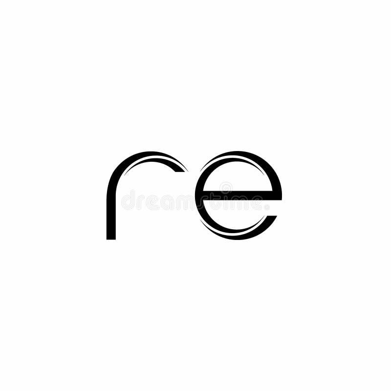 RE Logo Monogram with Slice Rounded Modern Design Template Stock Vector ... RE Logo Monogram with Slice Rounded Modern Design Template Stock Vector ...