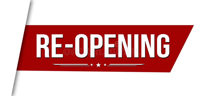 Reopen sign or stamp stock vector. Illustration of badge - 141204738